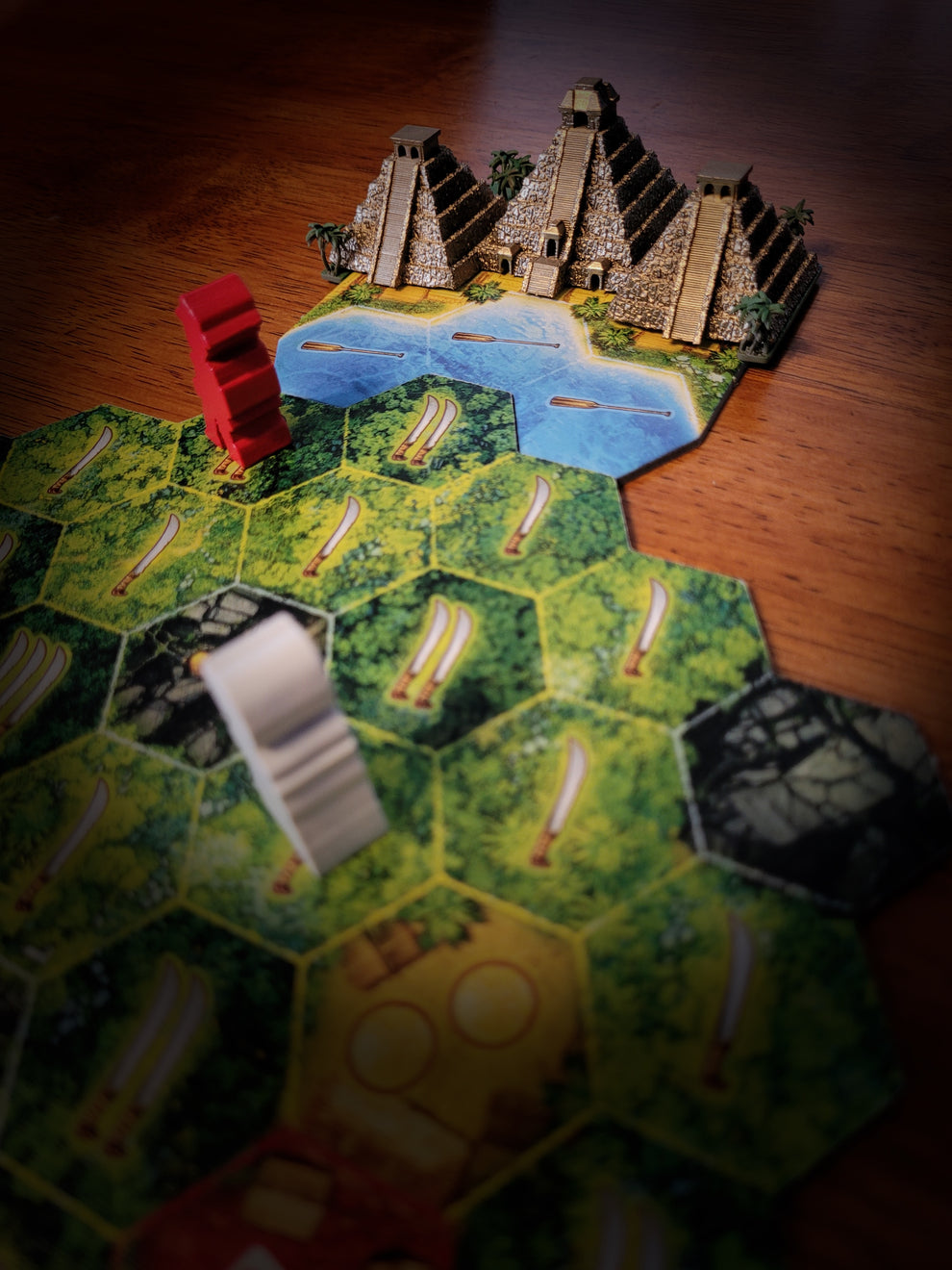 Quest for El Dorado Board Game Upgrade Aztec Pyramids – 3DLevelup