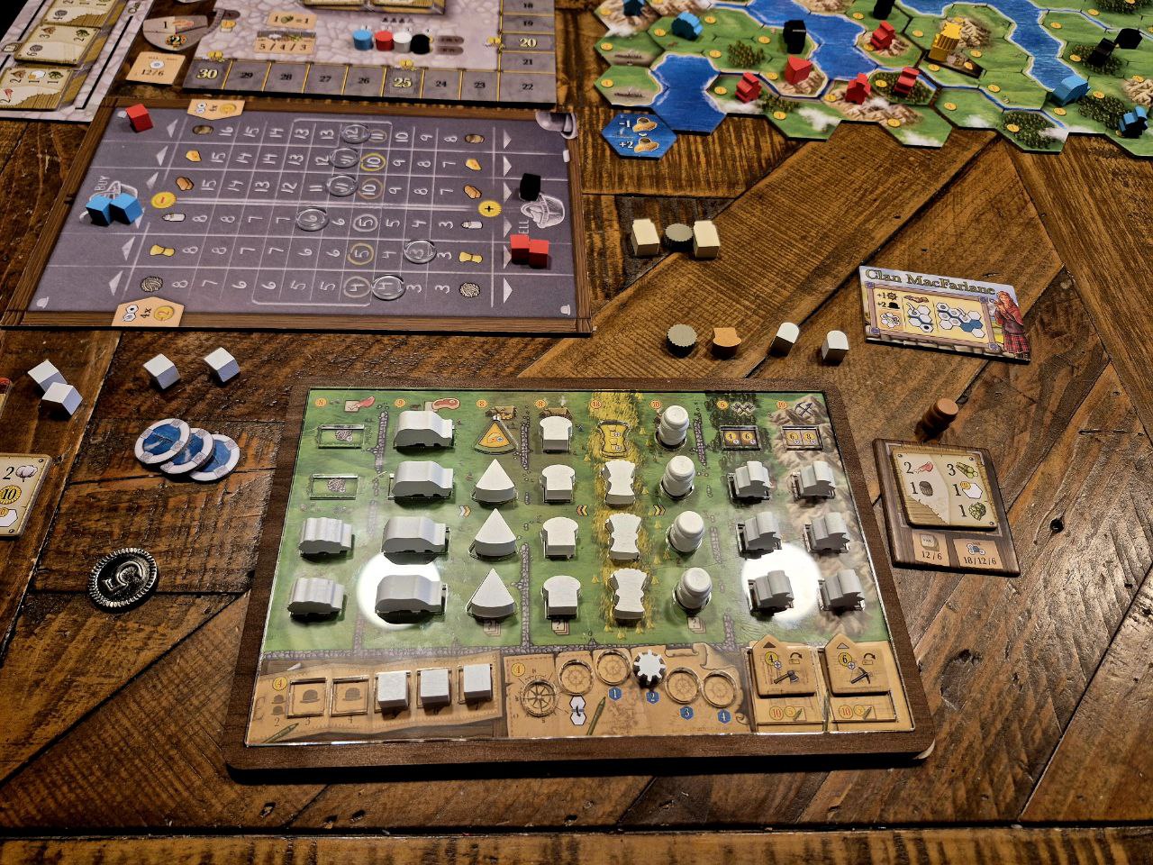 4 Dual layer boards for Clans of Caledonia – 3DLevelup